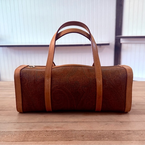 Etro | Bags | Etro Rare Vintage Square Papillon Leather Paisley Hand ...